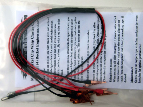 Cluster Cables : Rocketarium Model Rocket Kits, parts and launch supplies