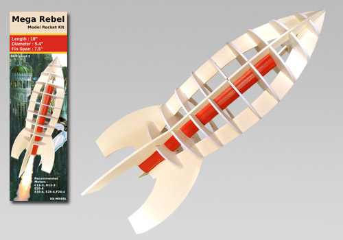 Mega Rebel Model Rocket Kit Rk 1212 Rocketarium Rocketarium Model